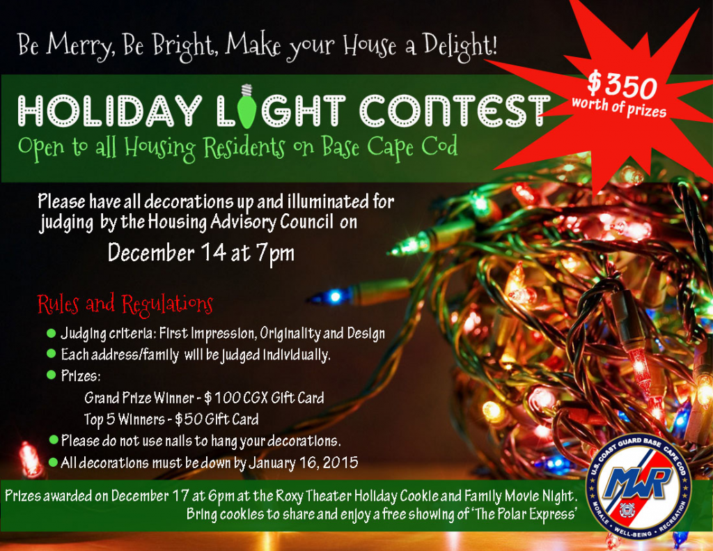 holiday-lighting-contest | USCG Base Cape Cod MWR