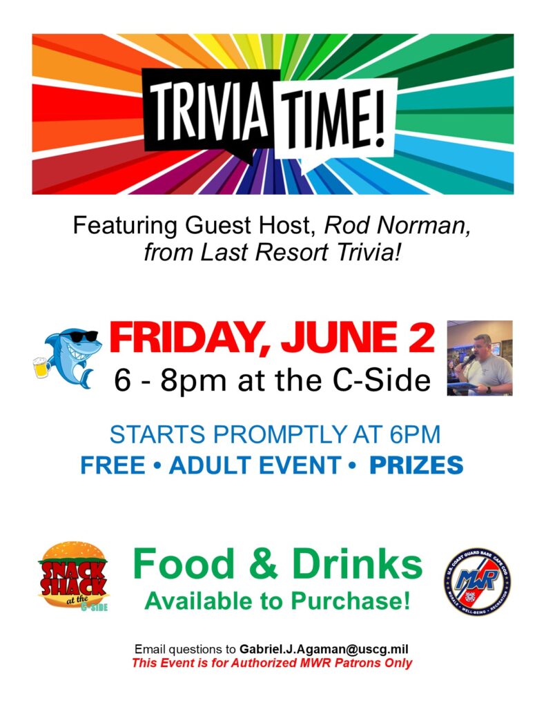 Upcoming Events | USCG Base Cape Cod MWR