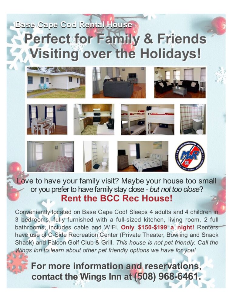 Base Cape Cod Rental House – Perfect for the Holidays! | USCG Base Cape ...