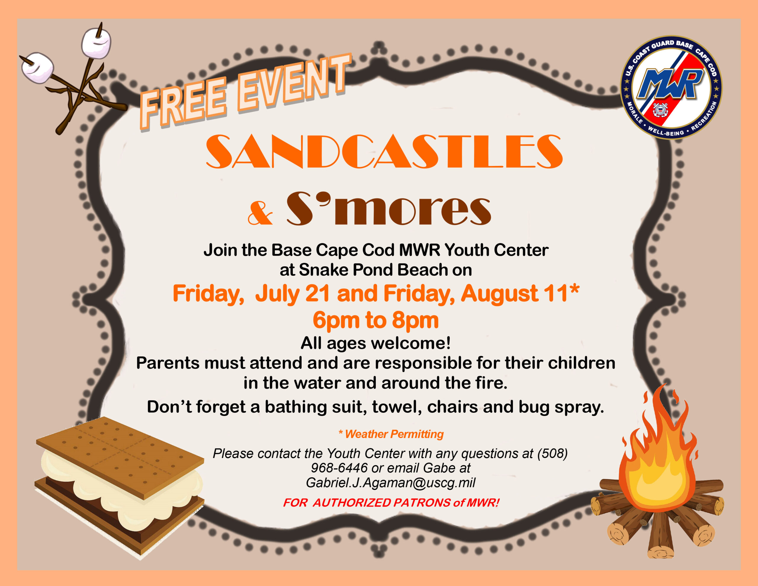 Upcoming Events | USCG Base Cape Cod MWR